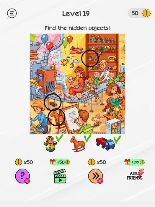 Braindom: Brain Games Test Answers Level 1 – Level 50