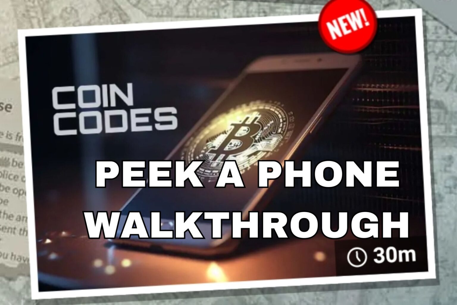 Peek a Phone Coin Codes Walkthrough